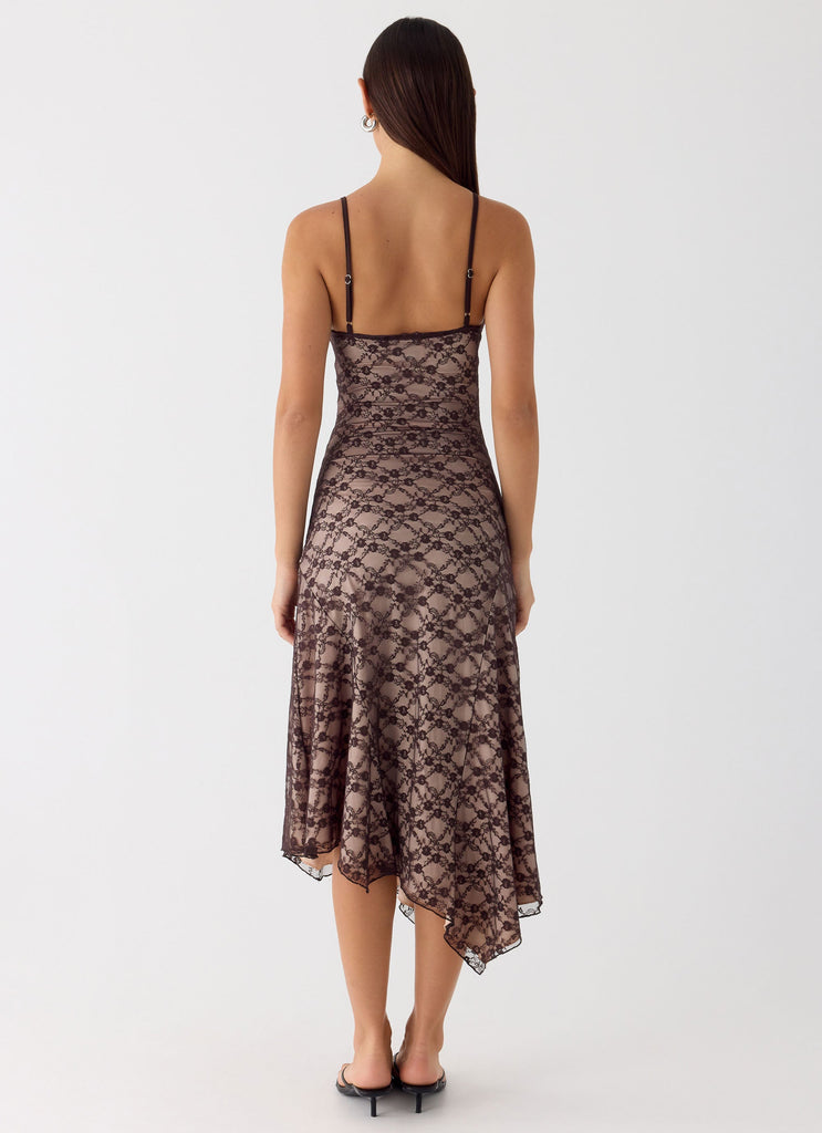 Amelia Midi Dress - Chocolate – Peppermayo UK