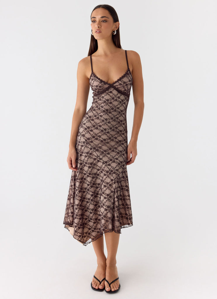 Amelia Midi Dress - Chocolate – Peppermayo UK