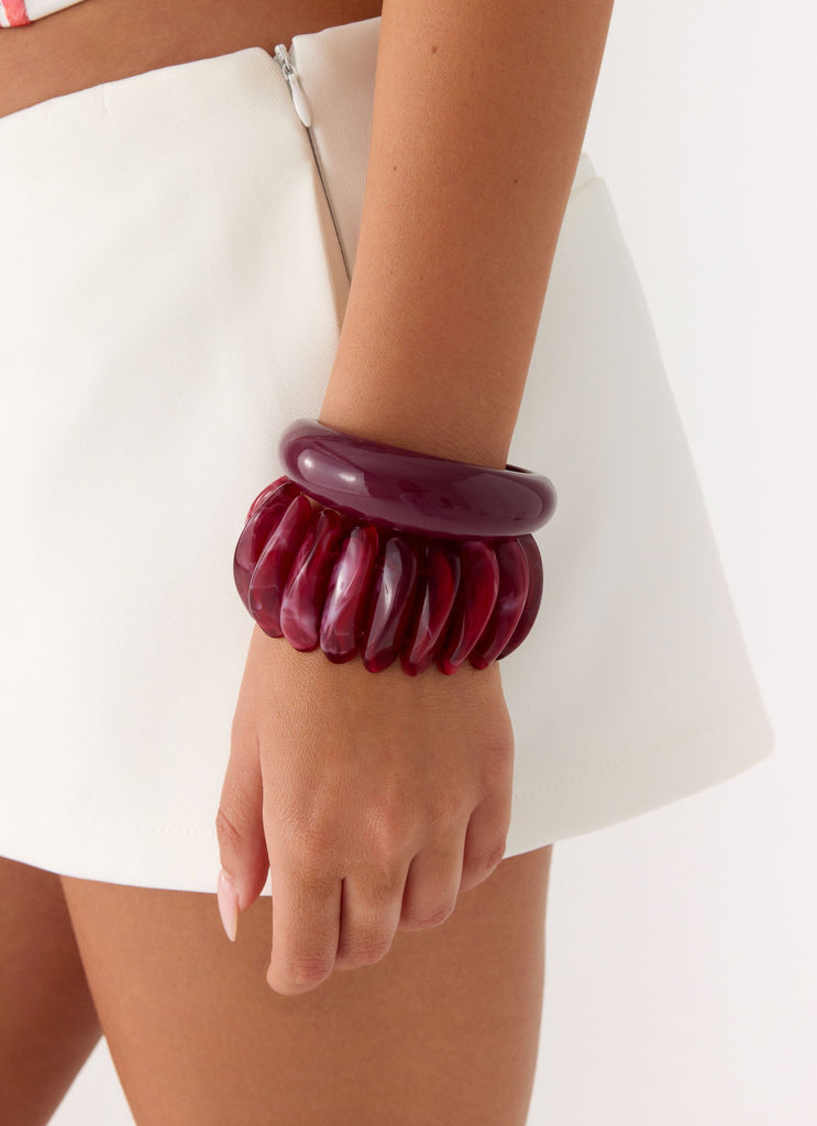 Aurea Bangles - Red – Peppermayo UK