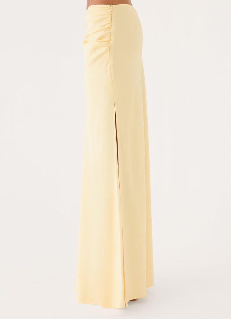 Belle Chime Maxi Skirt - Baby Yellow – Peppermayo UK