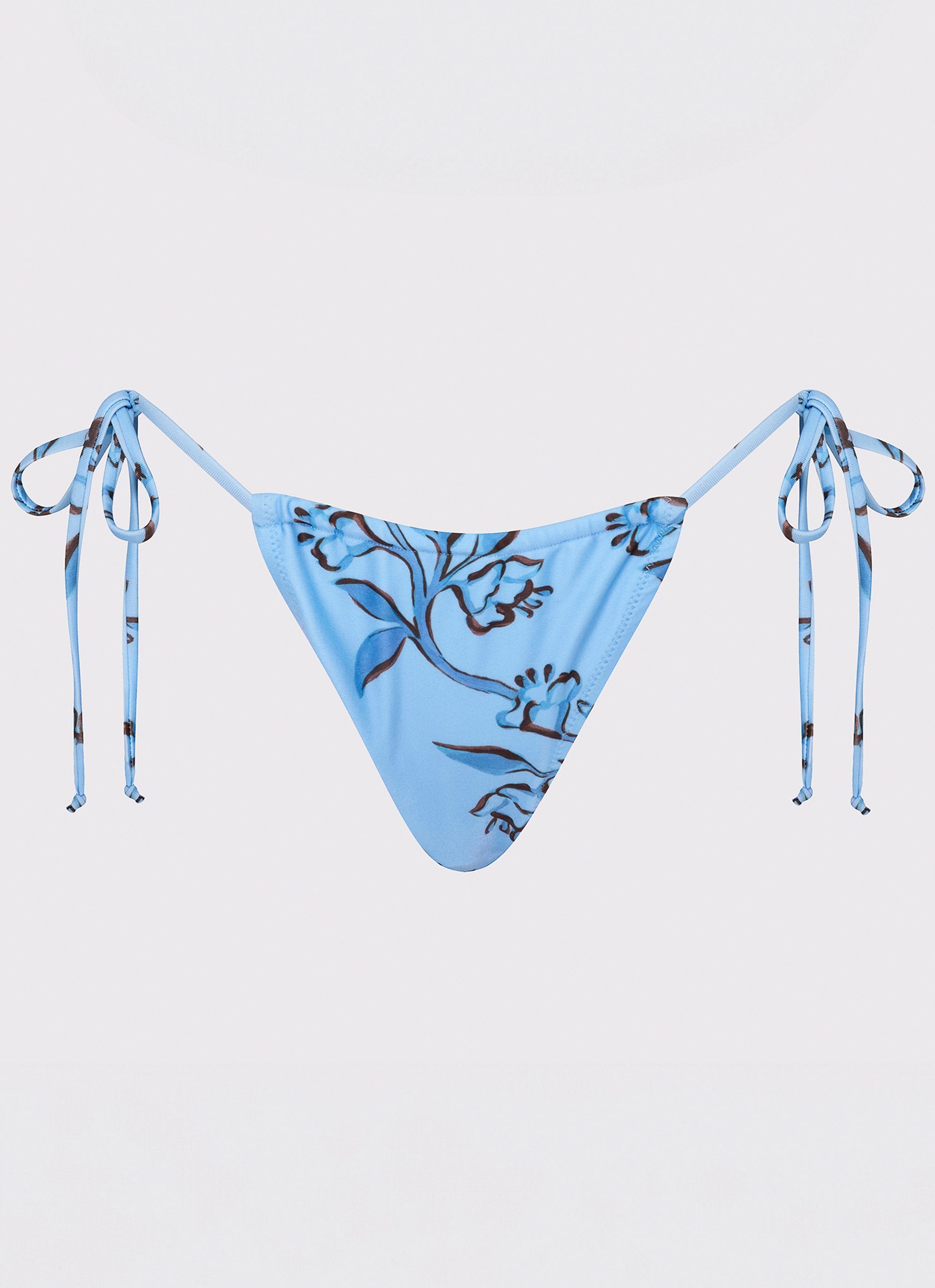 Calista Bikini Bottoms - Blue Floral Print – Peppermayo UK
