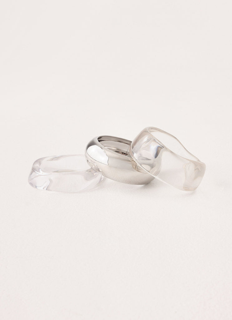 Golden Glass Bracelet - Silver – Peppermayo UK