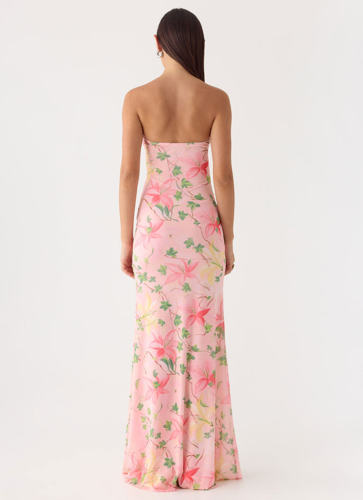 Iroha Strapless Maxi Dress - Blooming Spring – Peppermayo UK