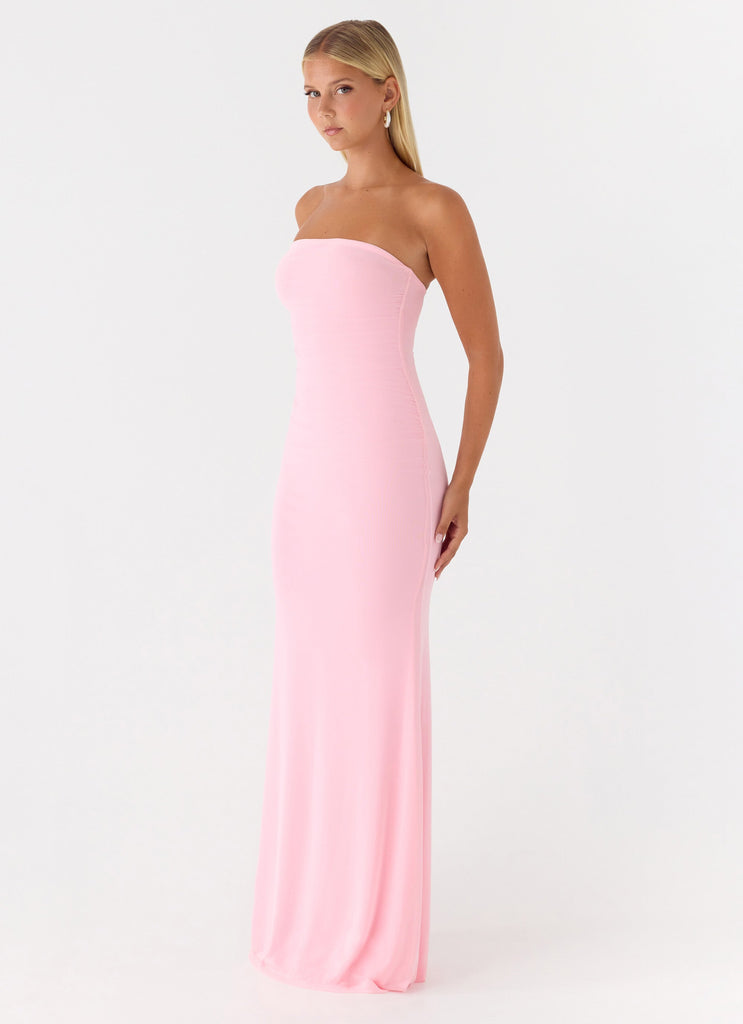 Iroha Strapless Maxi Dress - Pink – Peppermayo UK