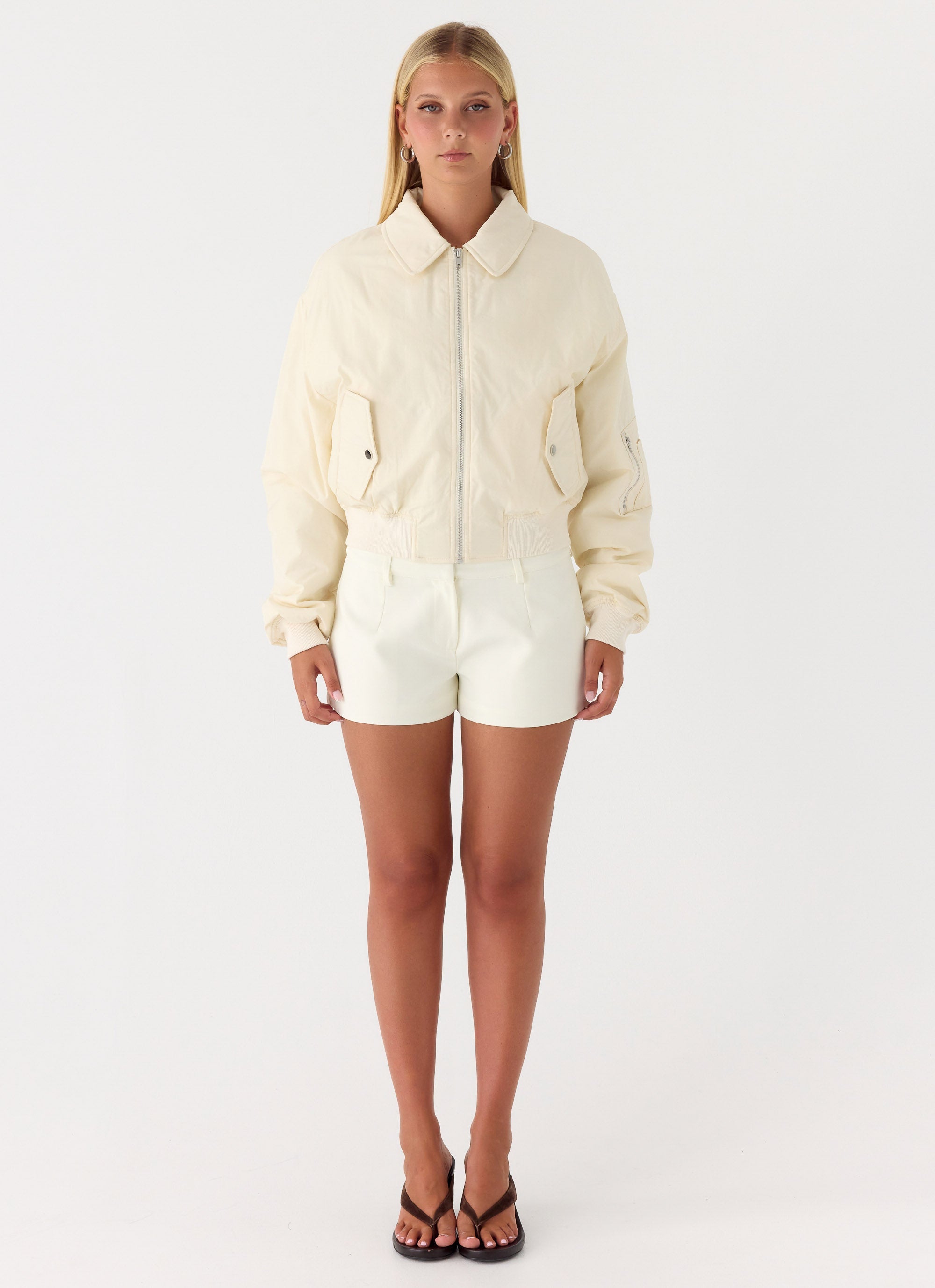 Jameson Bomber Jacket - Ivory – Peppermayo UK