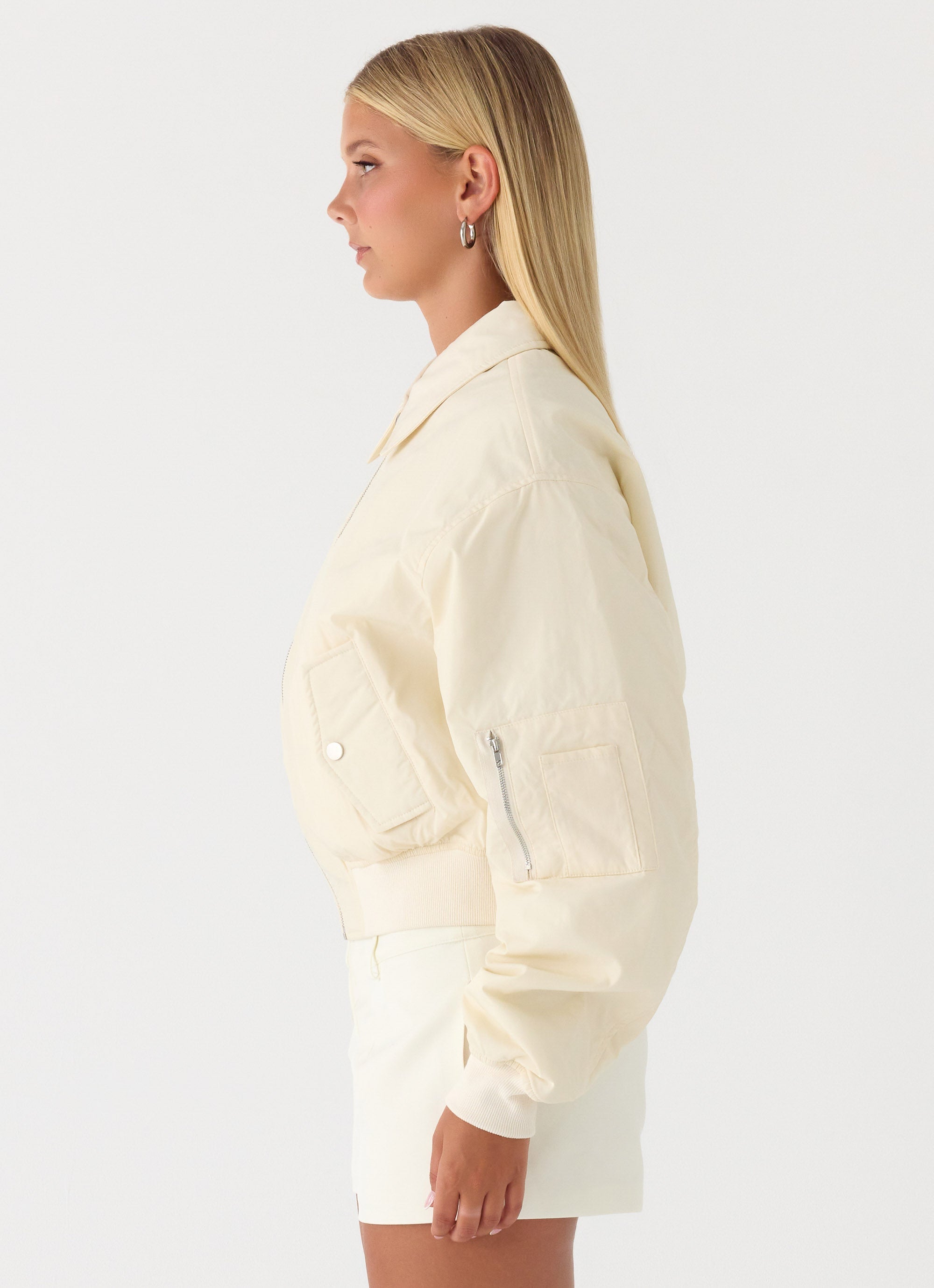 Jameson Bomber Jacket - Ivory – Peppermayo UK