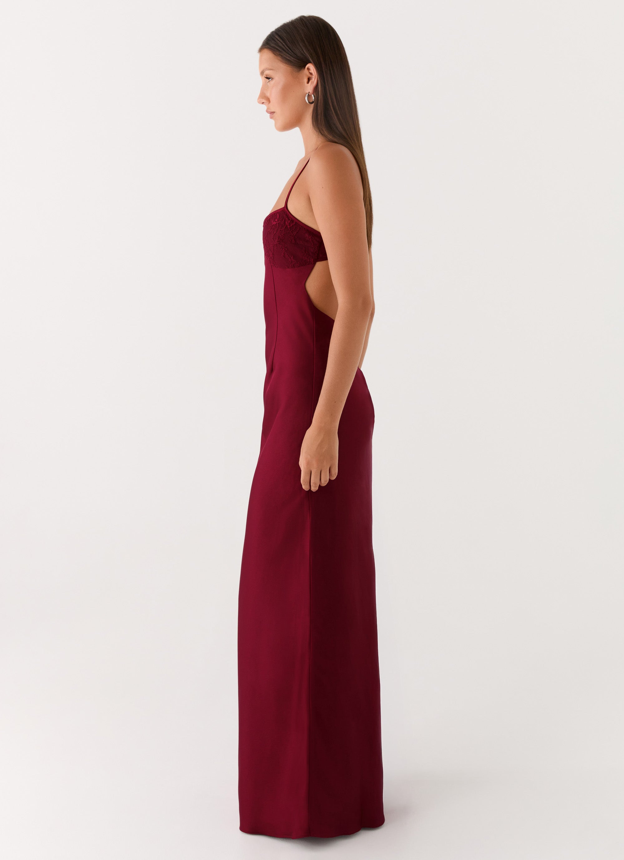Joanie Maxi Dress - Maroon – Peppermayo UK