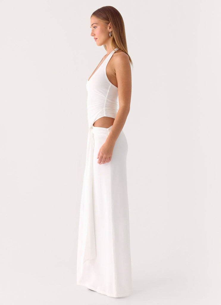 Karise Maxi Dress - White – Peppermayo UK