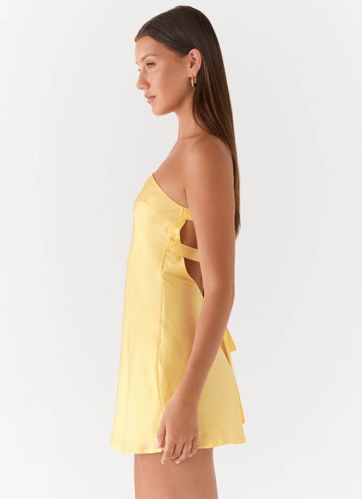Lights Out Mini Dress - Yellow – Peppermayo UK