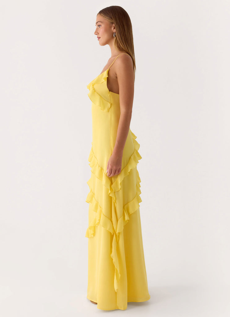 Mishal Maxi Dress - Bright Lemon – Peppermayo UK