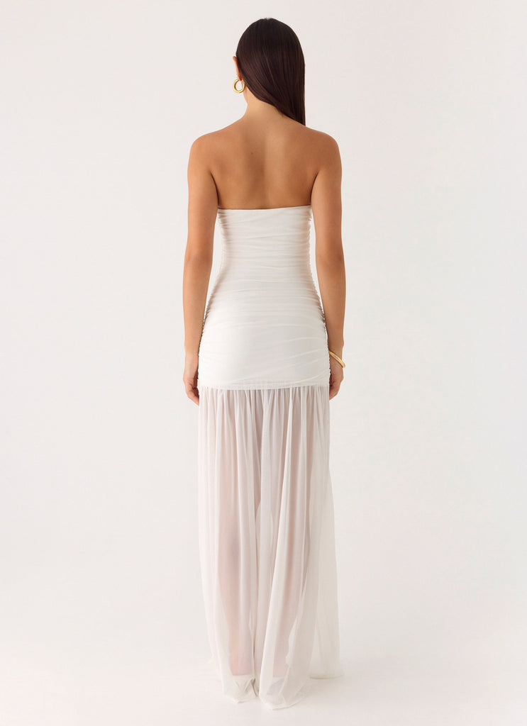 Savaya Maxi Dress - White – Peppermayo UK