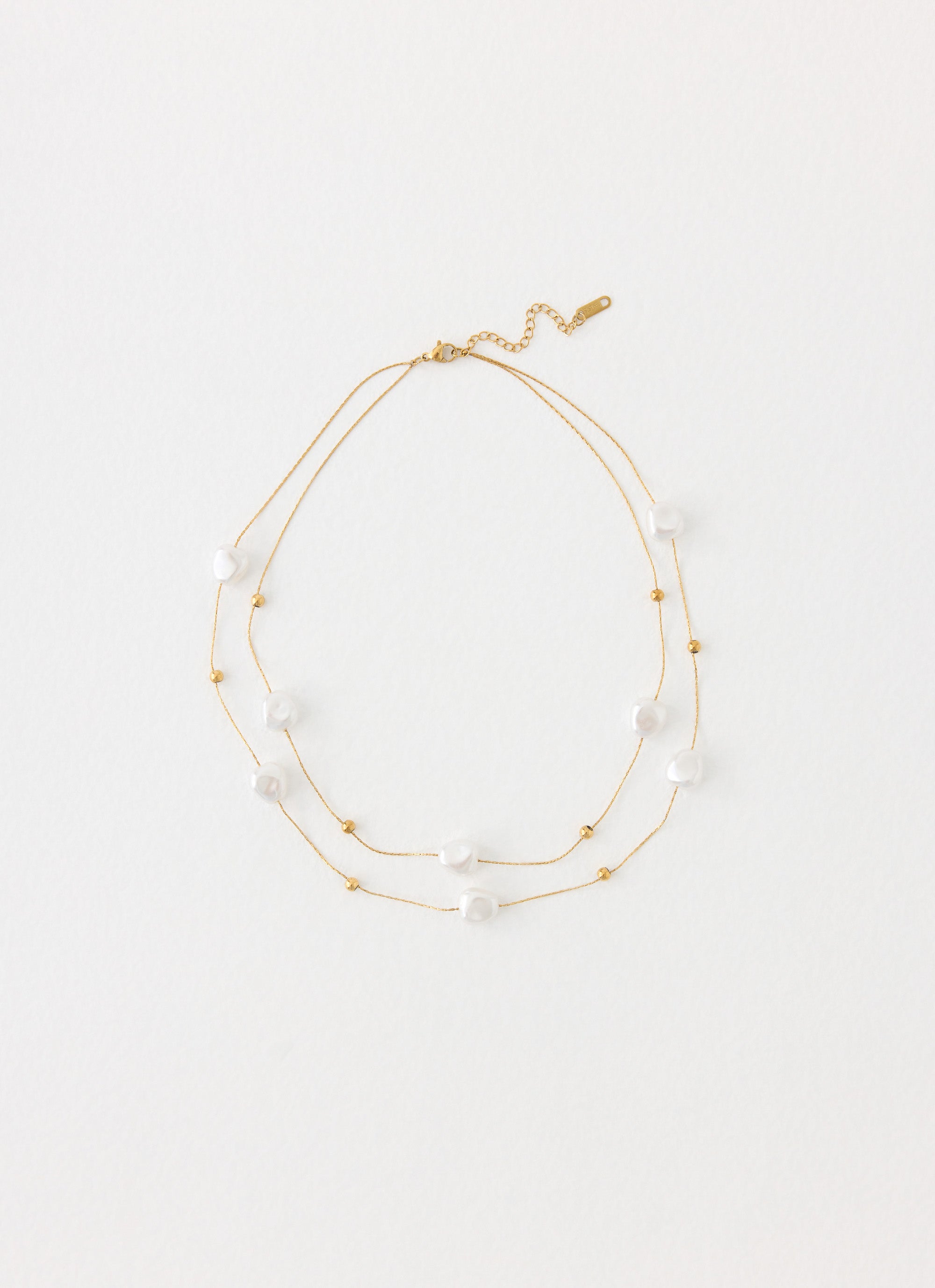 Serena Pearl Necklace - Pearl/Gold – Peppermayo UK