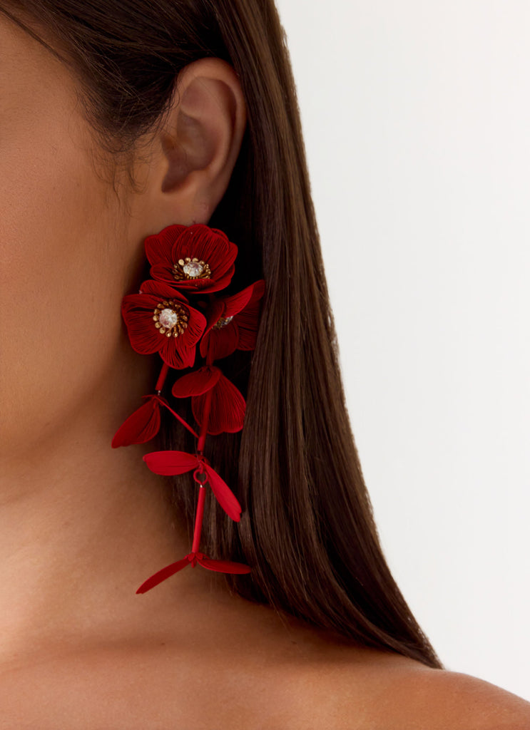 Venetta Earings - Red – Peppermayo UK