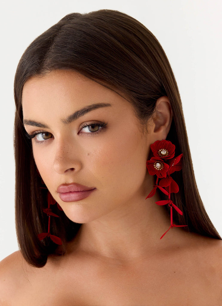 Venetta Earings - Red – Peppermayo UK