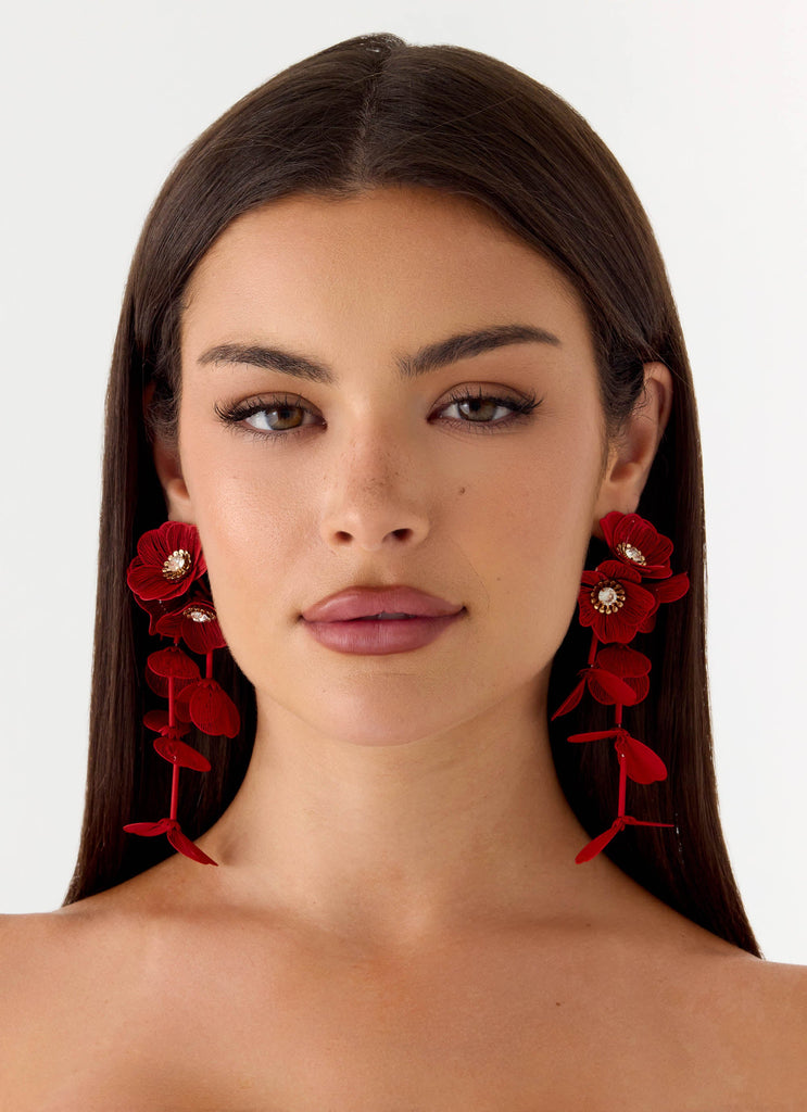 Venetta Earings - Red – Peppermayo UK